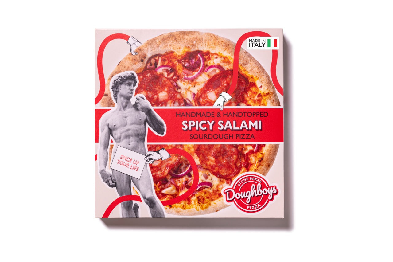 Doughboys Spicy Salami Pizza (Pack of 4) – Doughboys Pizza™